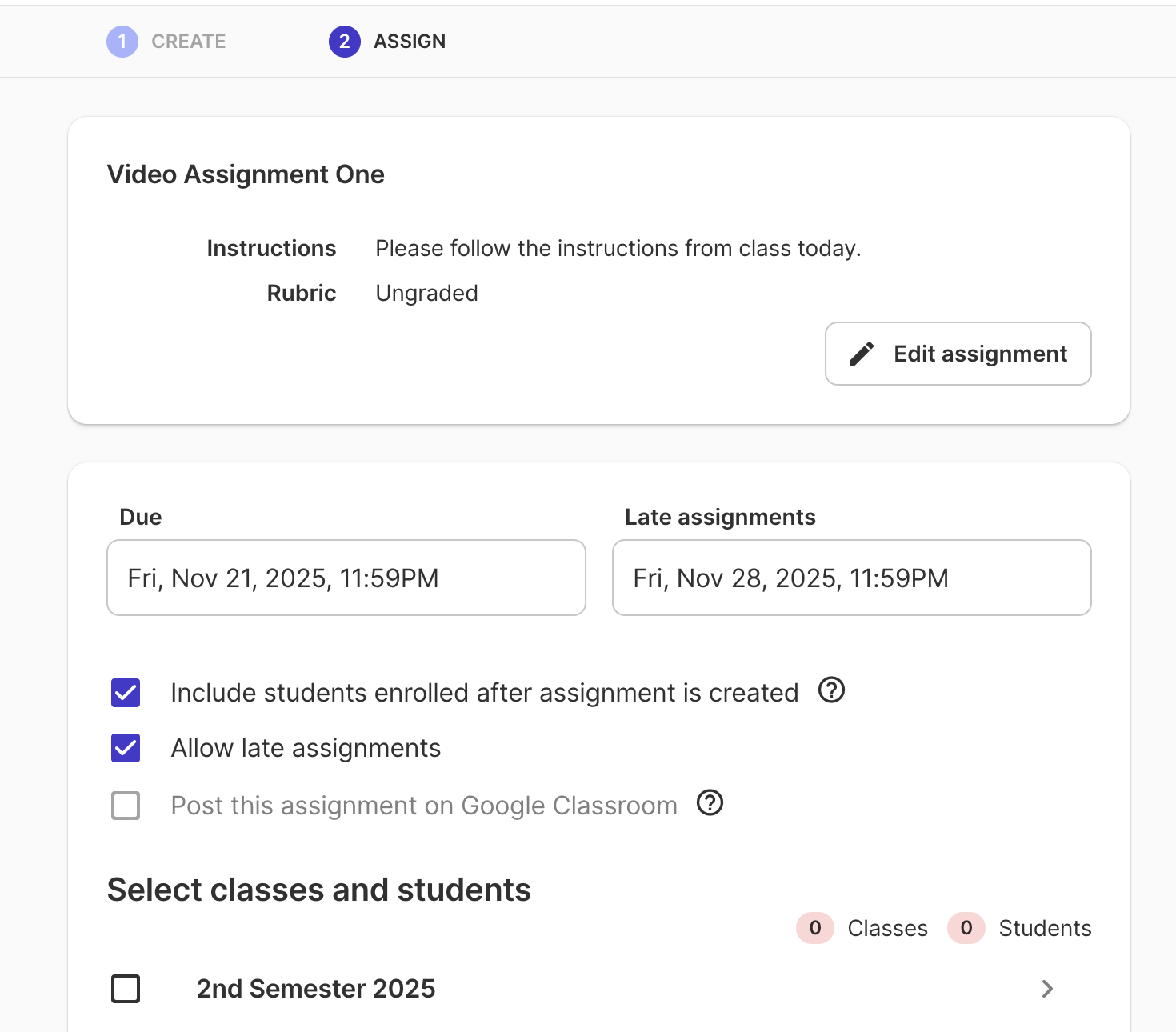 Record Assignments – MakeMusic Cloud Help Center